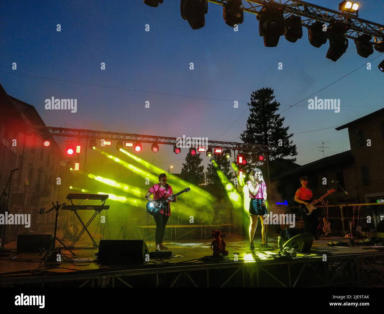 Italy, Castano Primo, Missklang concert Stock Photo - Alamy