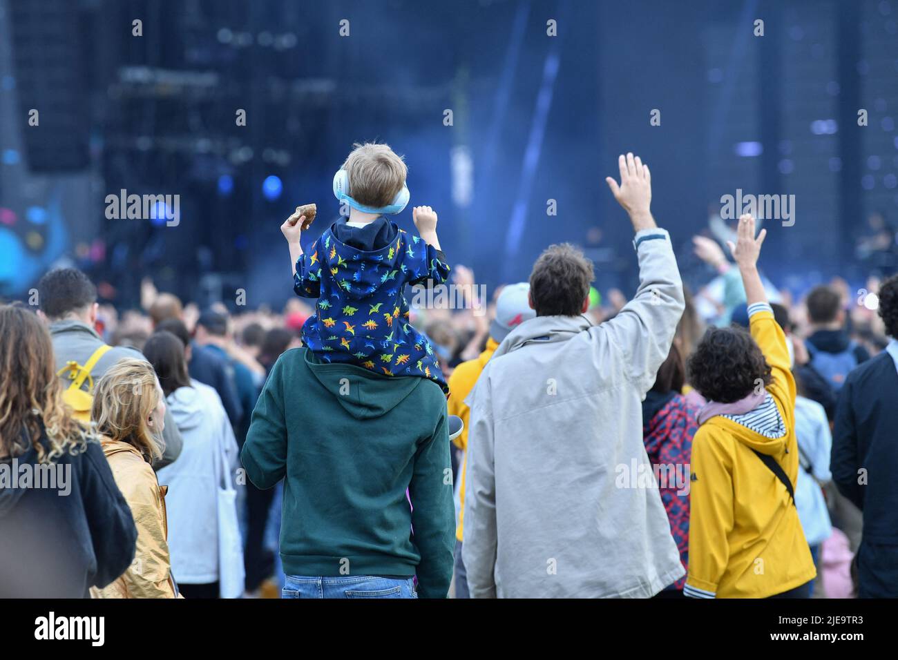 Atmosphere the Solidays festival, organized by Solidarité Sida at the ...