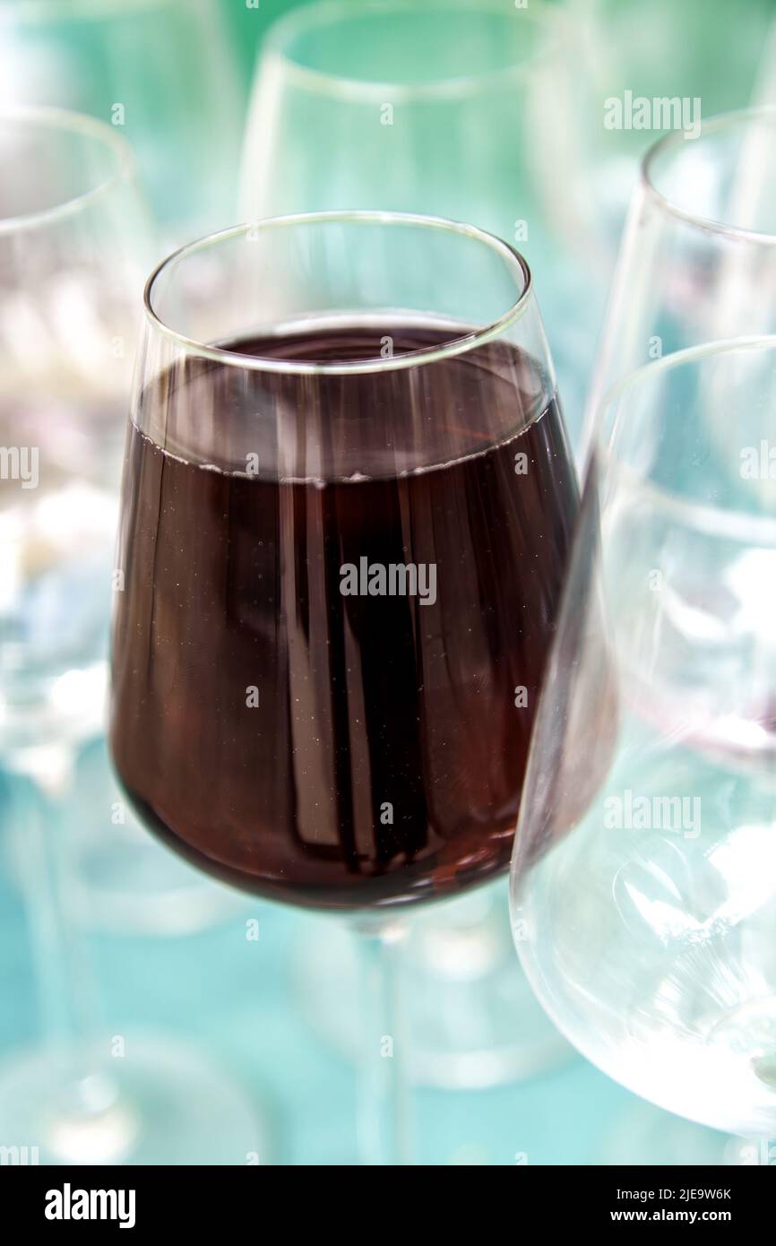 Wine in glass cup, party and celebration, alcoholic beverage Stock ...