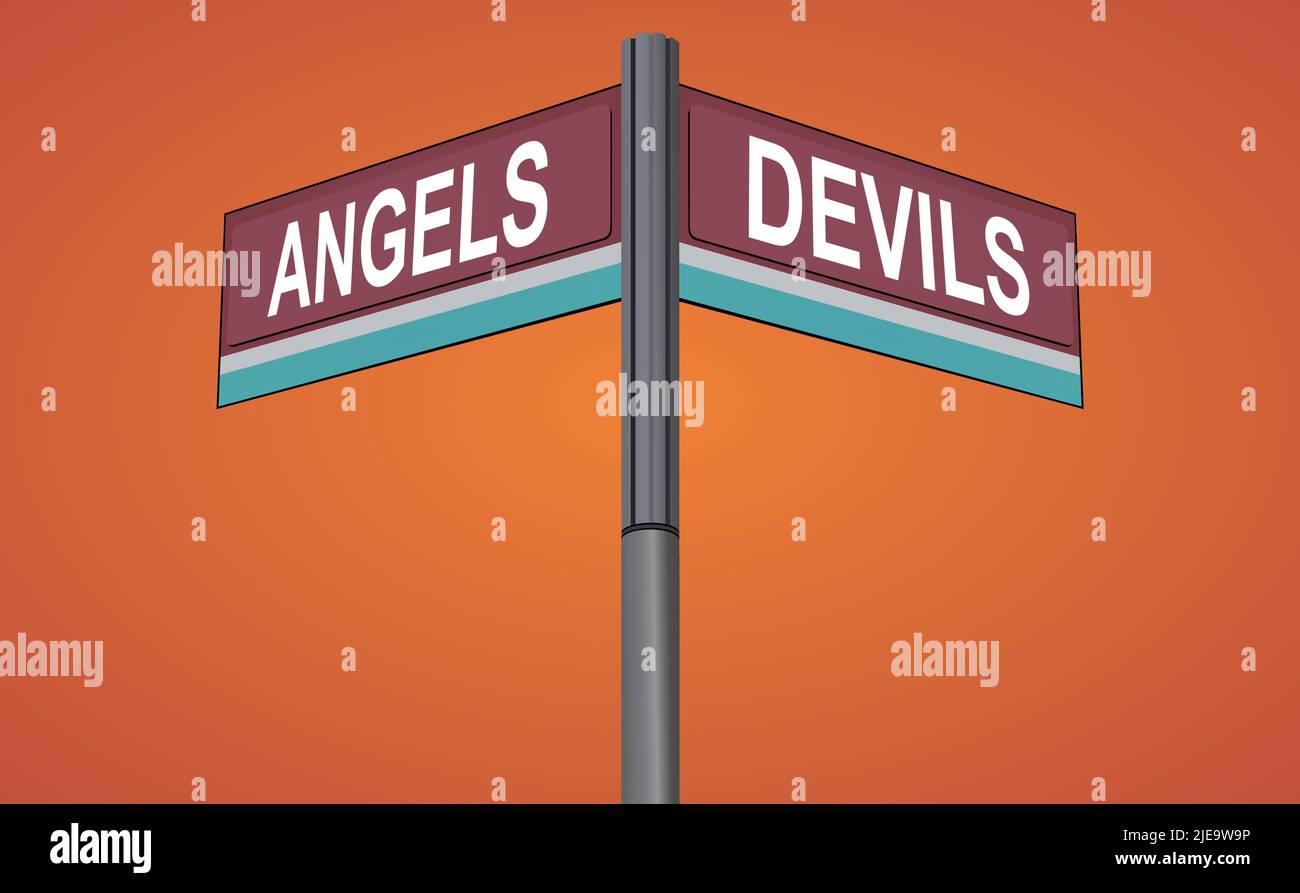 The devils angels Stock Vector Images - Alamy