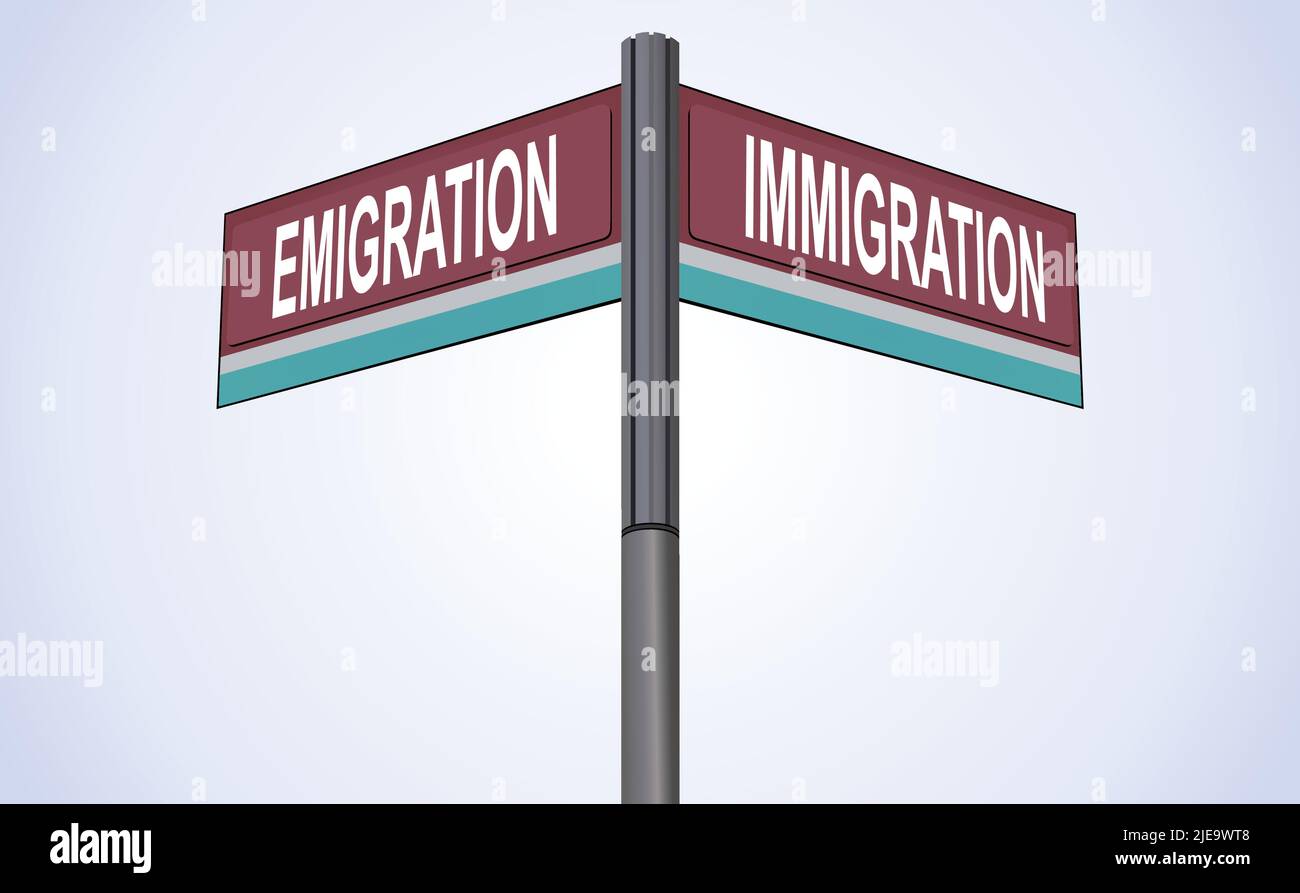 Immigration illustration Stock Vector Images - Alamy