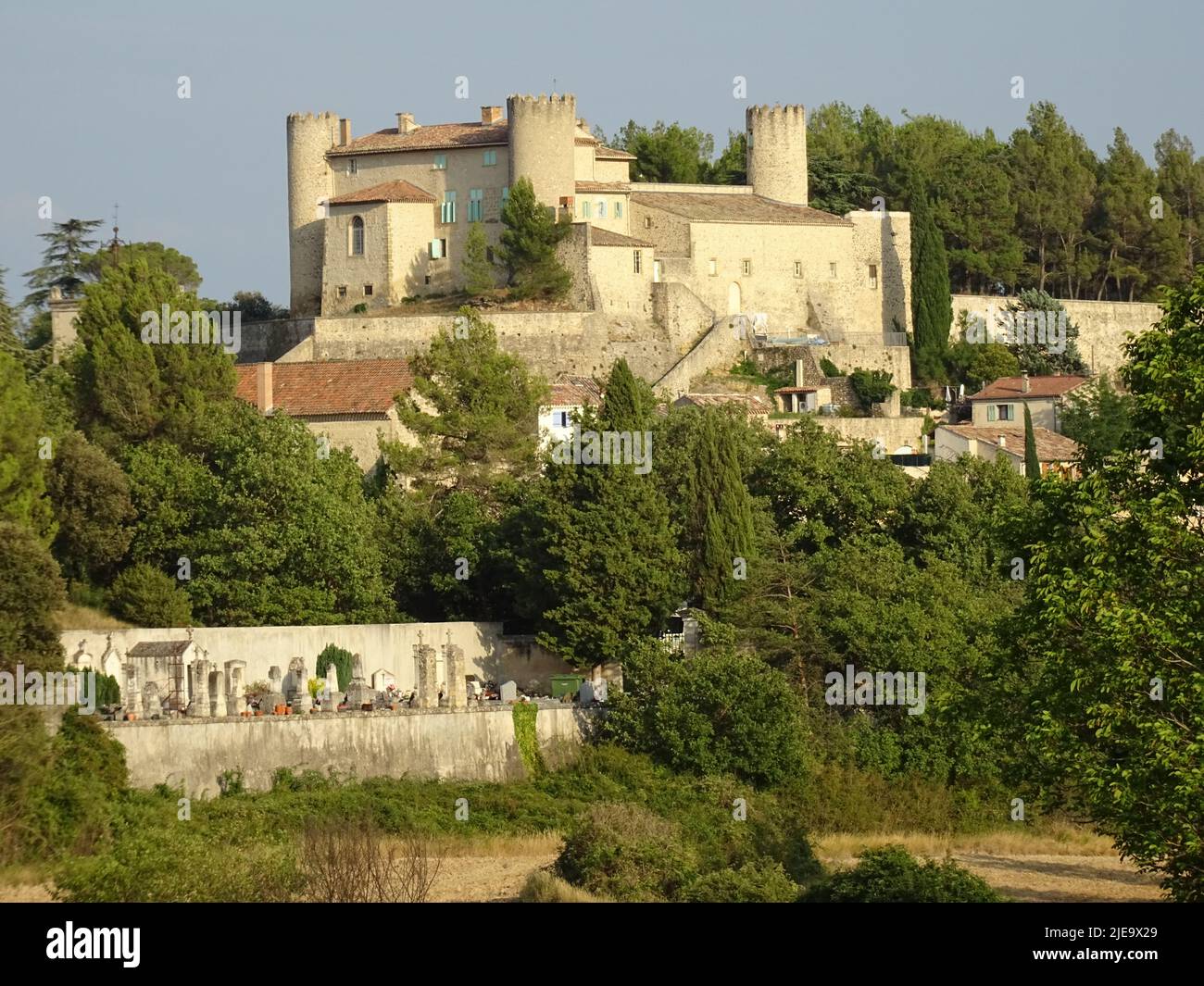 old stone castle in the countryside france Stock Photo - Alamy