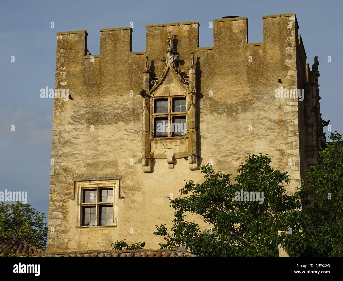 old stone castle in the countryside france Stock Photo - Alamy