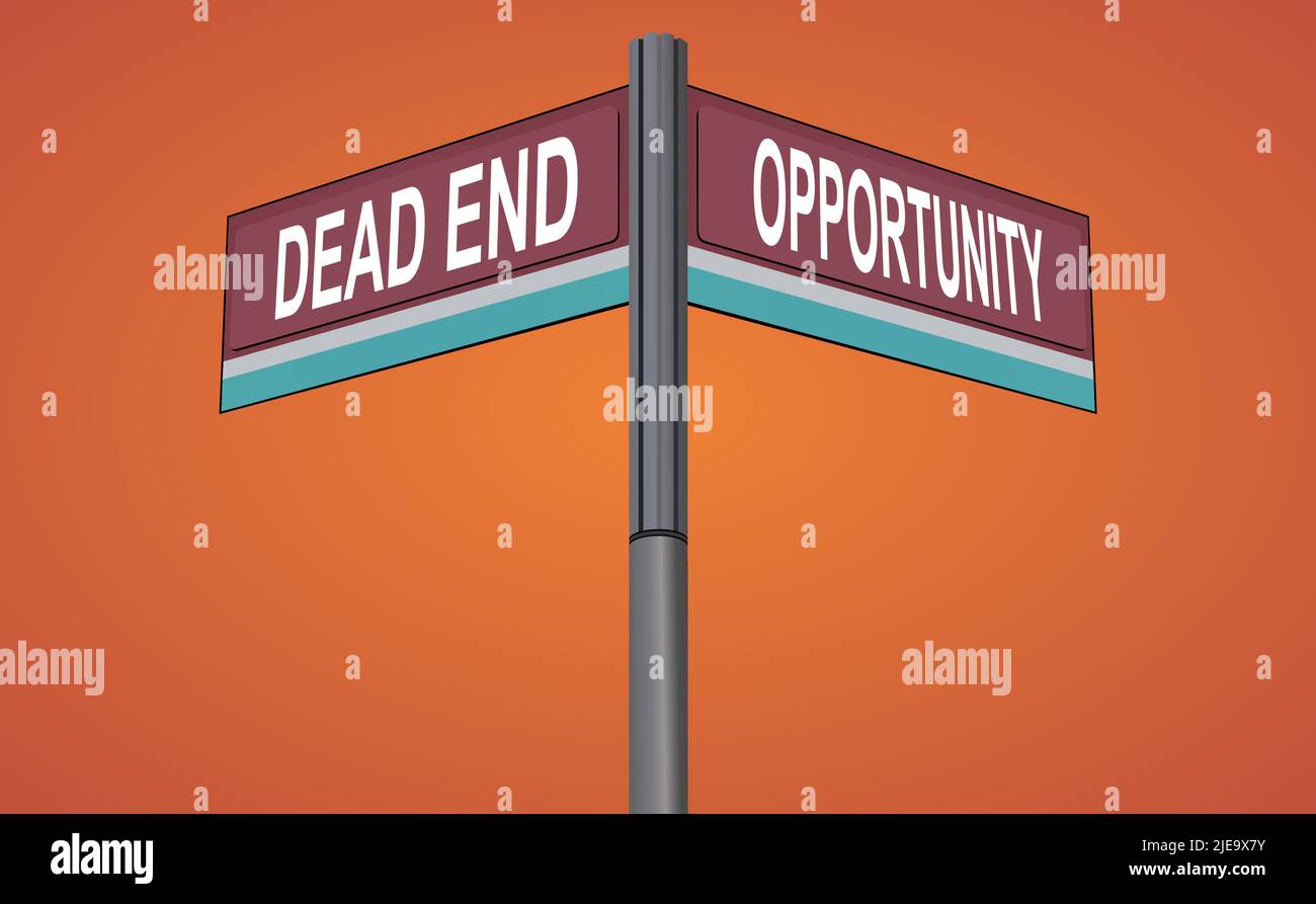 Dead end road traffic sign Stock Vector Images - Alamy