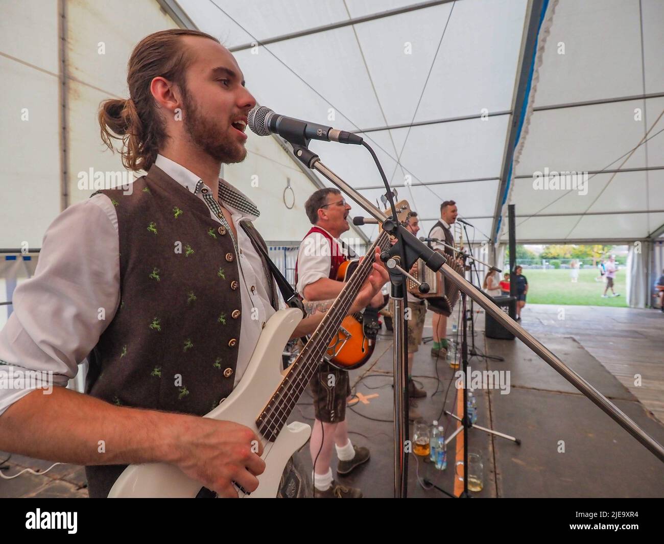 Garham, Germany. 25th June, 2022. Rural orchestra perform on stage ...