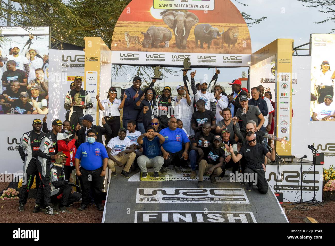 WAHOME Maxine (ken), Ford Fiesta Rally3, portrait during the Safari ...