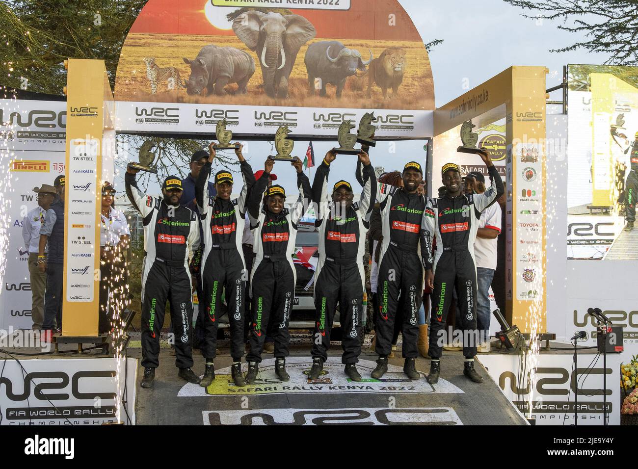 WAHOME Maxine (ken), Ford Fiesta Rally3, portrait KIMATHI Mcrae (ken ...