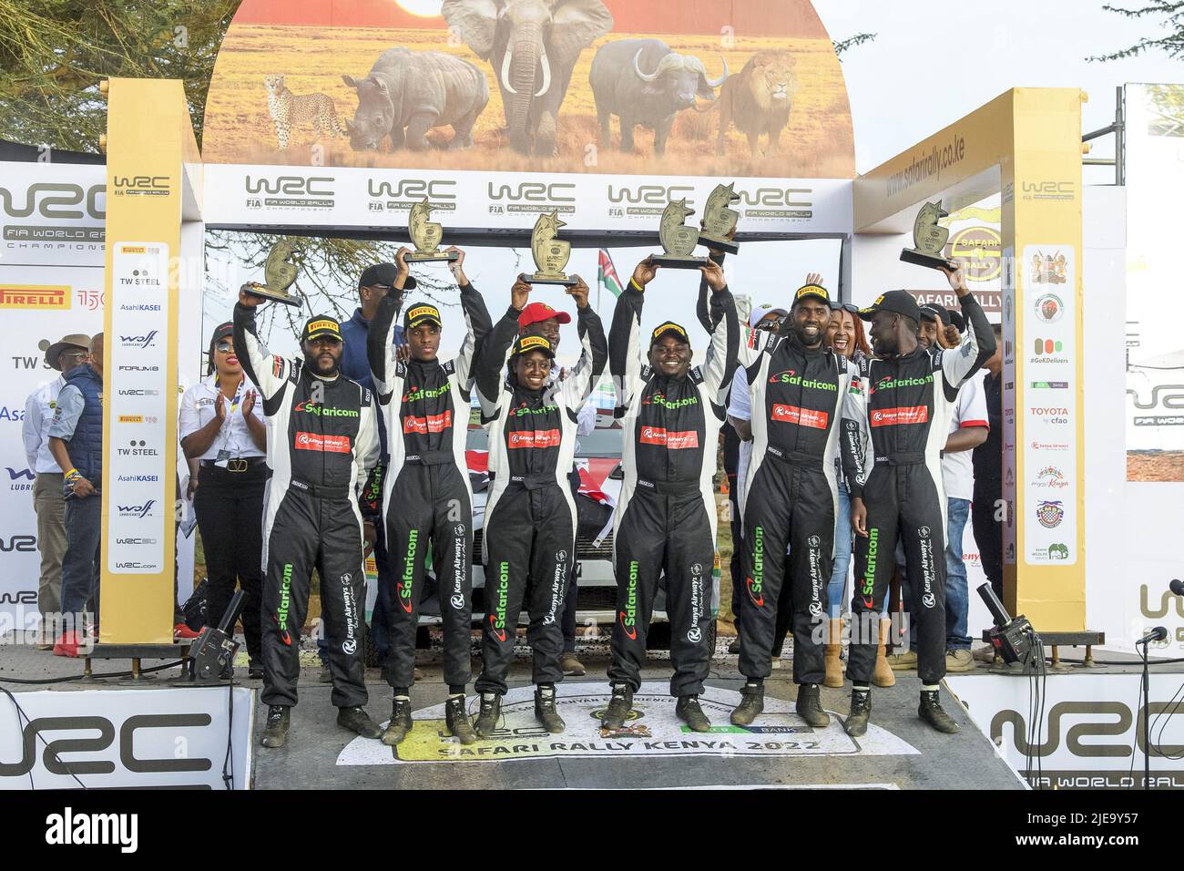 WAHOME Maxine (ken), Ford Fiesta Rally3, portrait KIMATHI Mcrae (ken ...