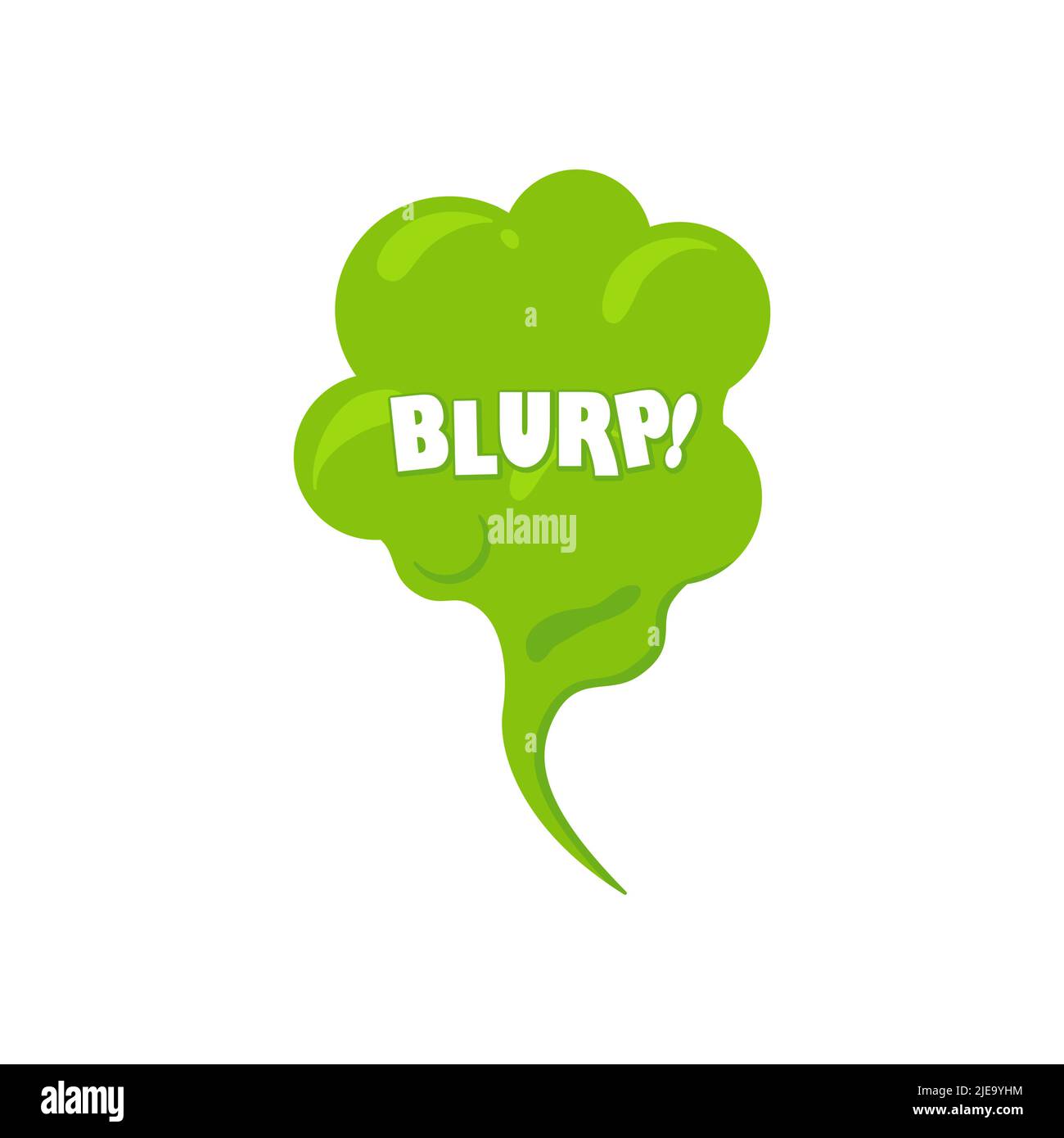 Stinky smelling smoke. Fart cartoon bad odor cloud. Green stench vapor ...