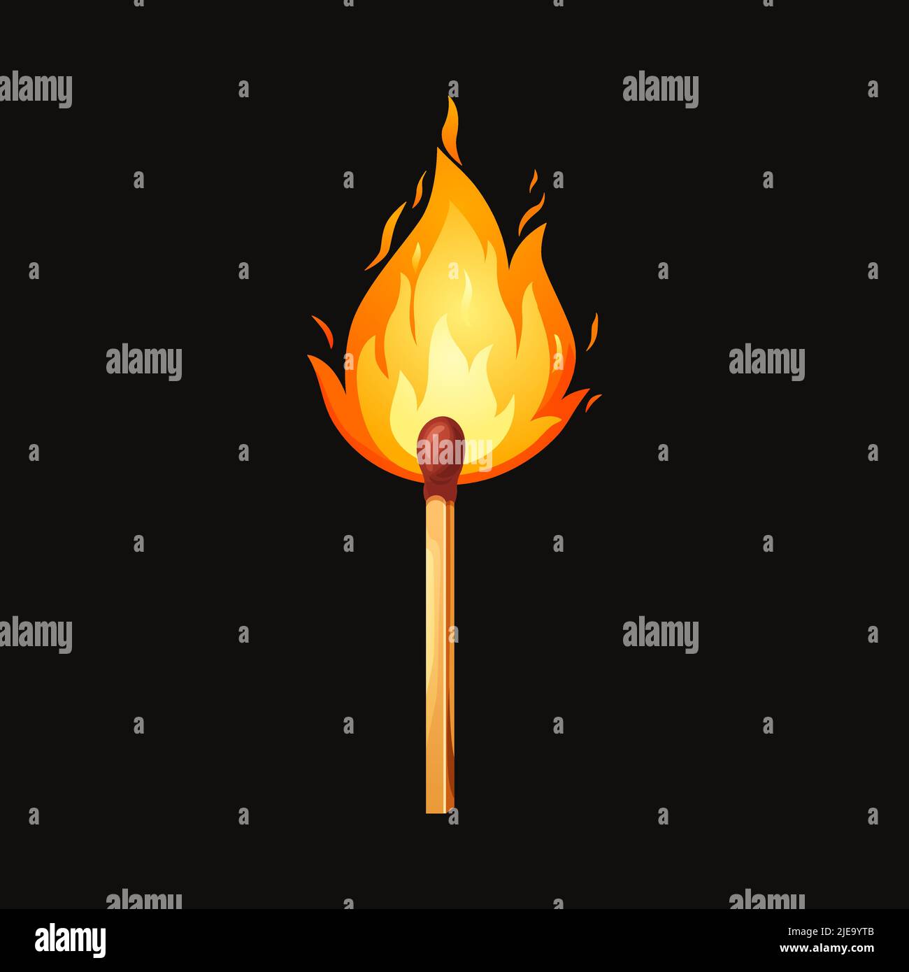 Lit matchstick Stock Vector Images - Alamy