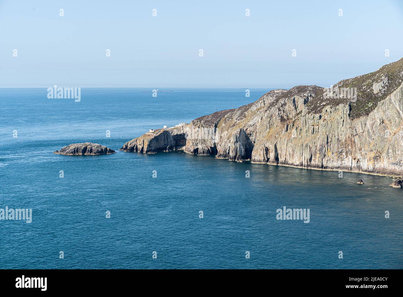cliffs and sea ,gogarth Stock Photo - Alamy