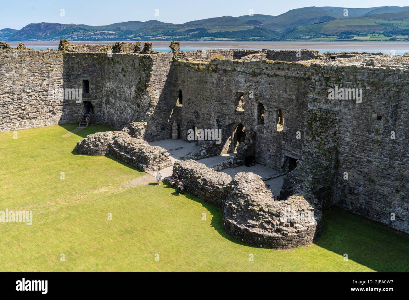 interior beaumaris castle Stock Photo - Alamy
