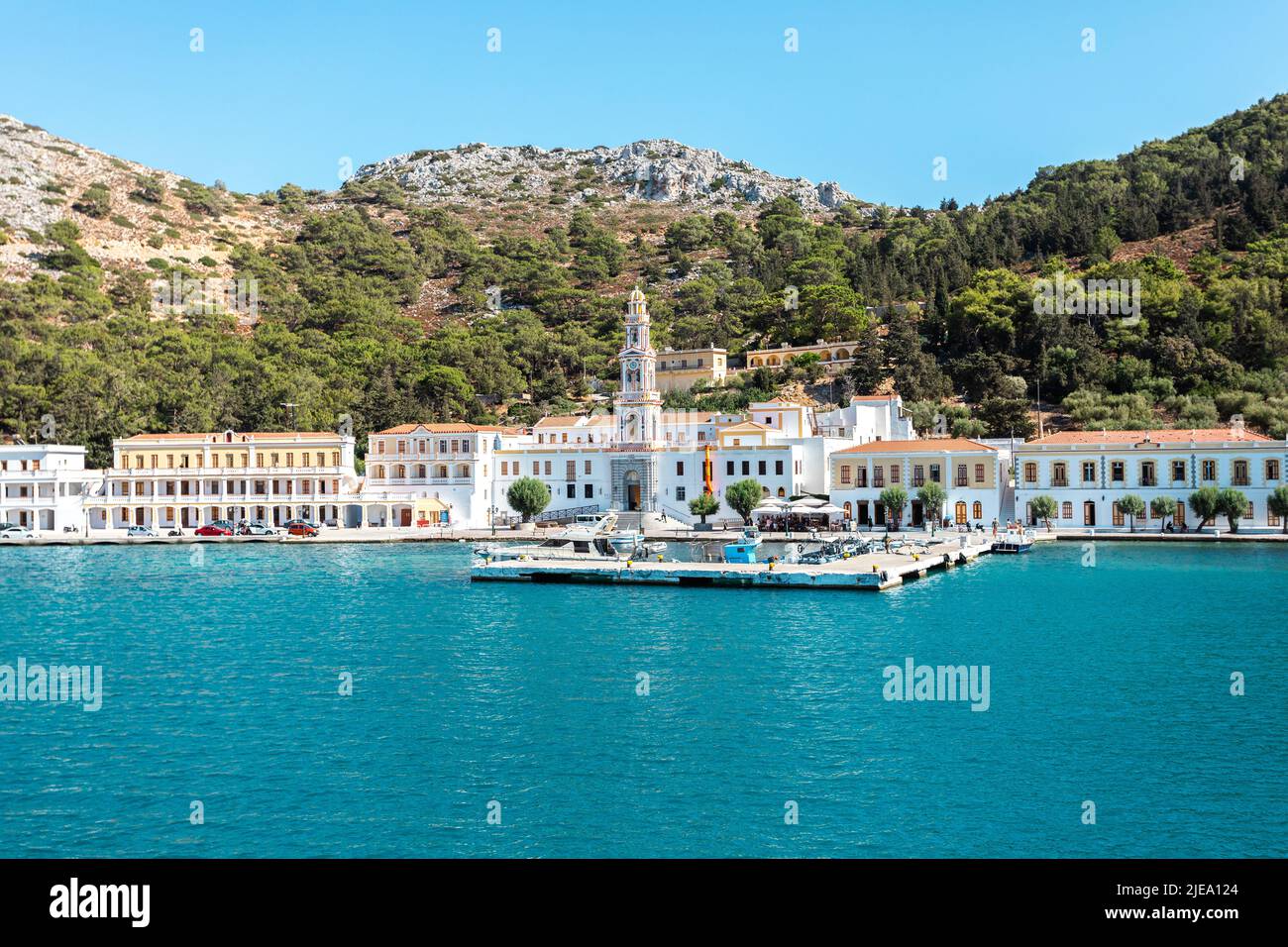 Sacred Monastery of Saint Archangel Michael the Panormitis. Symi island ...