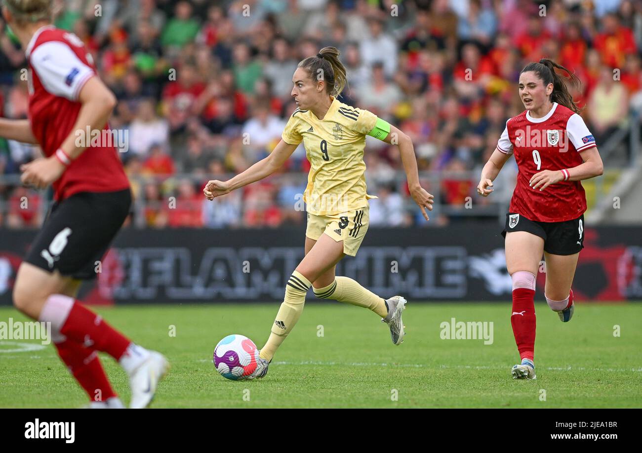 Belgium's Tessa Wullaert pictured in action during the friendly match ...