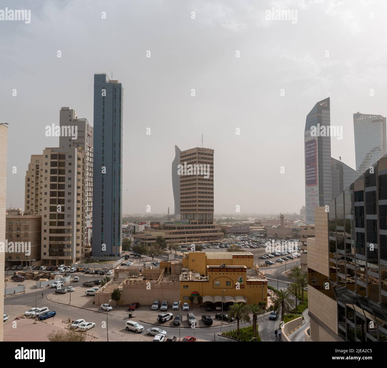 The skyline of Kuwait City, Kuwait Stock Photo - Alamy