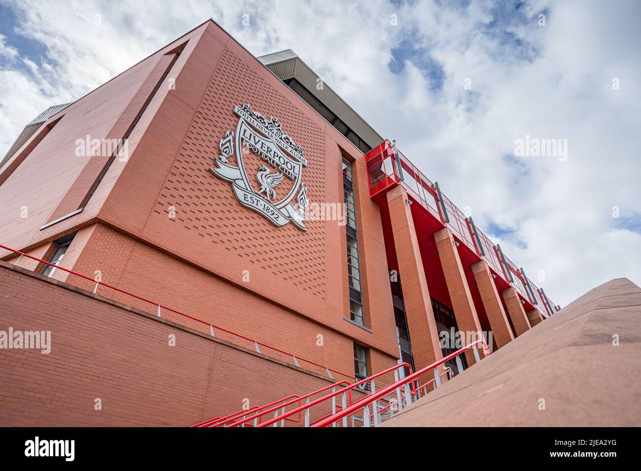 Liverpool fc football stadium entrance hi-res stock photography and ...
