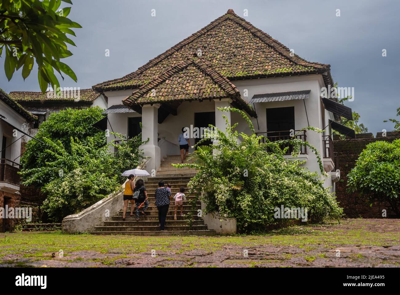Reis Magos Fort Goa India June 25 2022 Interiors of Reis Magos fort in ...