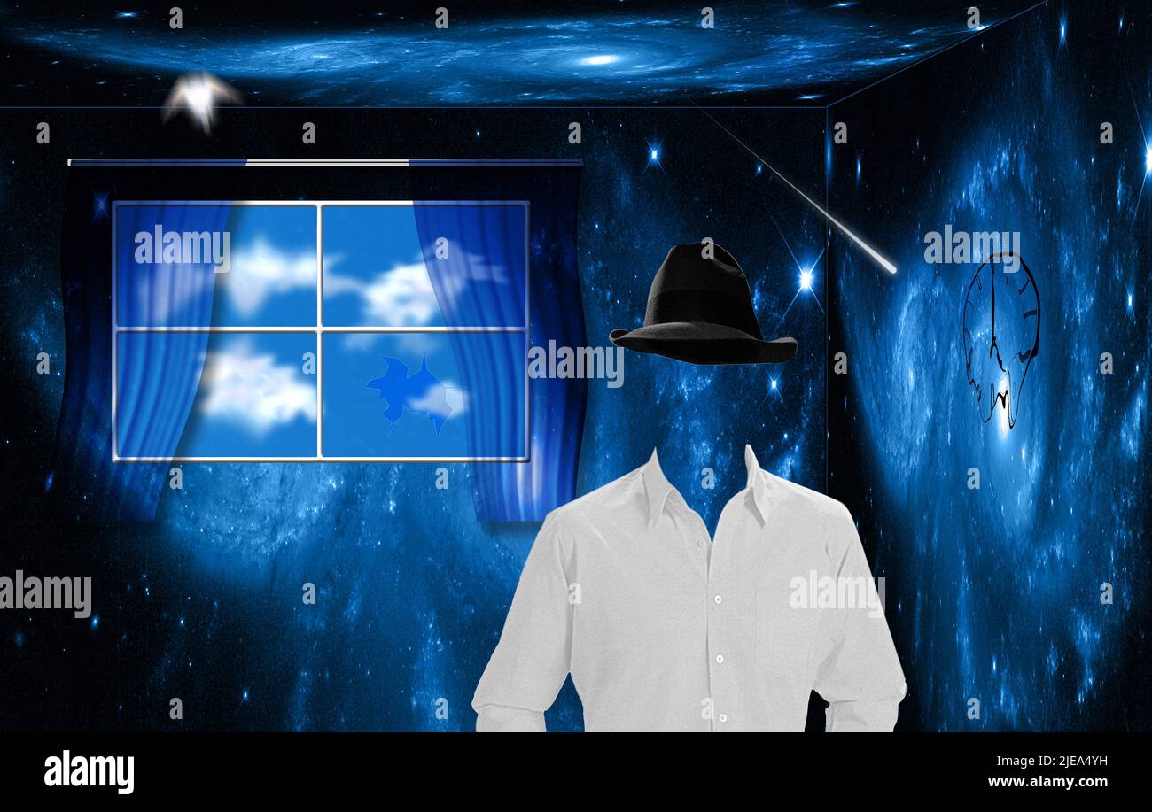 Invisible man concept. 3D rendering Stock Photo - Alamy