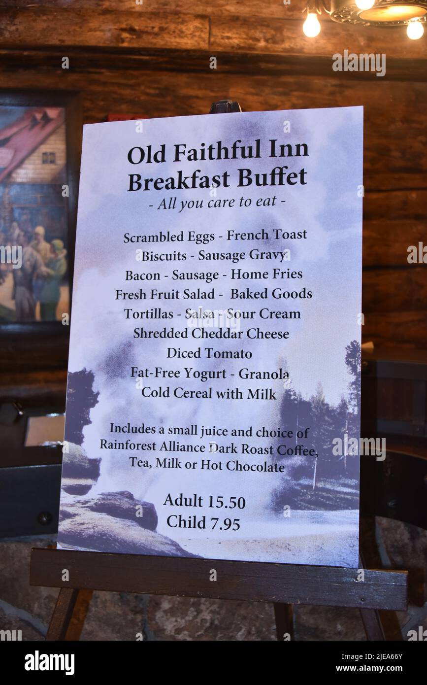 Yellowstone National Park, U.S.A. 5/21-24/2022. Old Faithfull Inn ...