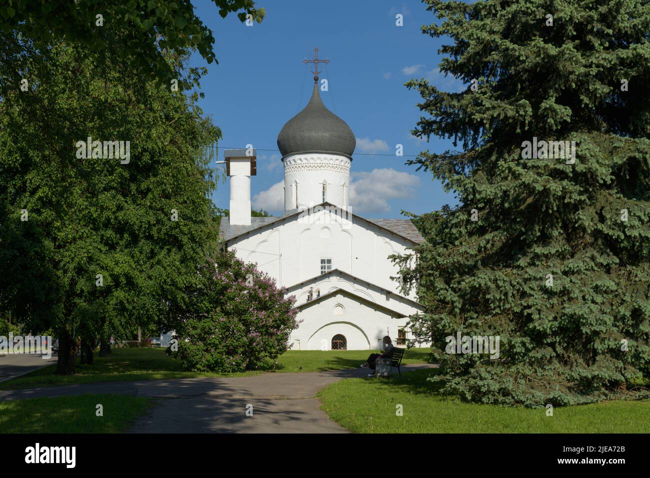 Church Nikoly so Usokhi (St. Nicholas from the dry place. Pskov, Russia ...