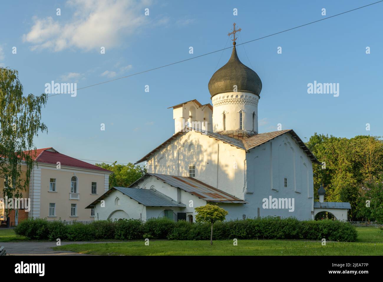 Church Nikoly so Usokhi (St. Nicholas from the dry place. Pskov, Russia ...