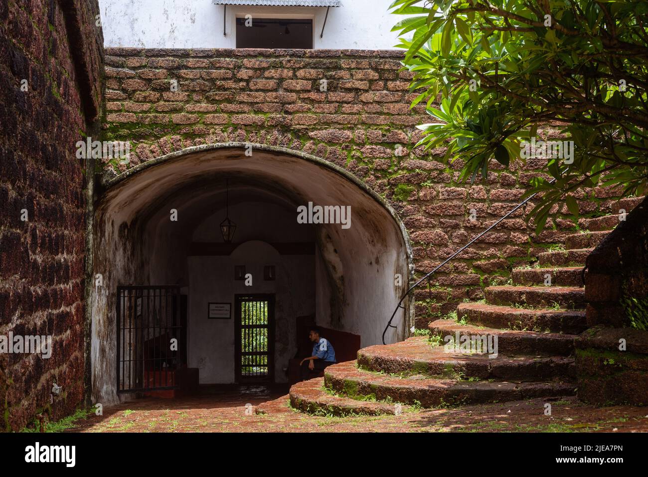 Reis Magos Fort Goa India June 25 2022 Interiors of Reis Magos fort in ...
