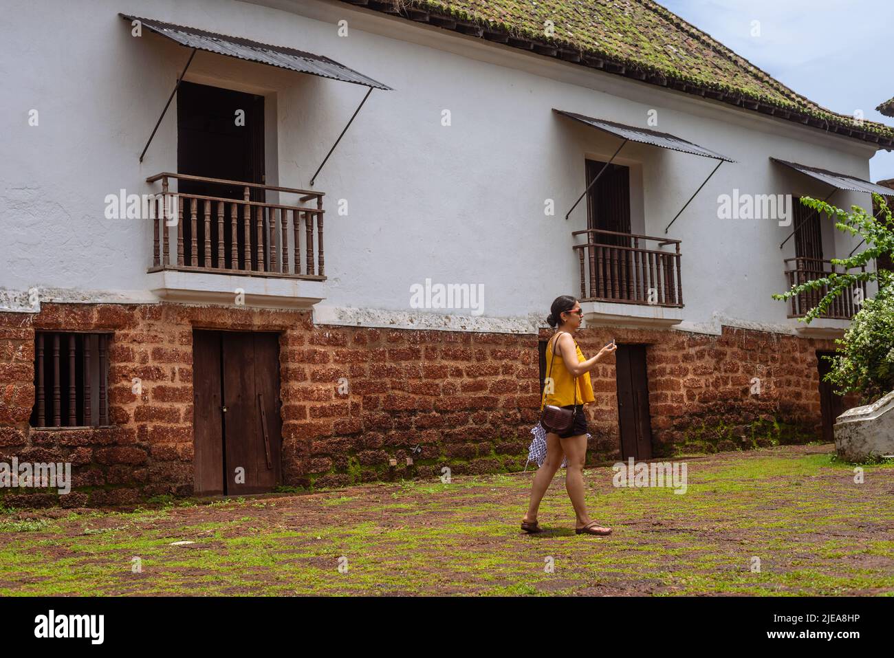Reis Magos Fort Goa India June 25 2022 Interiors of Reis Magos fort in ...
