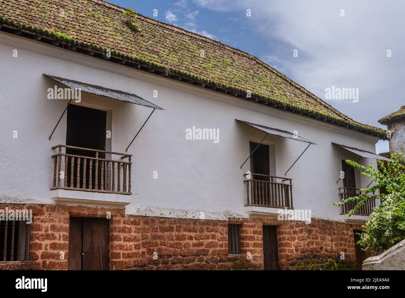 Reis Magos Fort Goa India June 25 2022 Interiors of Reis Magos fort in ...