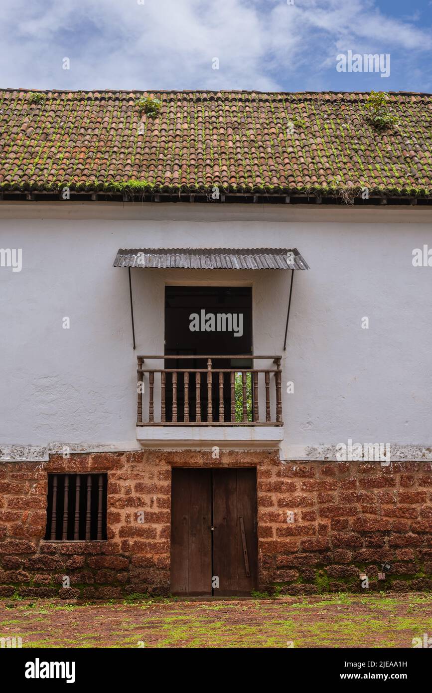 Reis Magos Fort Goa India June 25 2022 Interiors of Reis Magos fort in ...