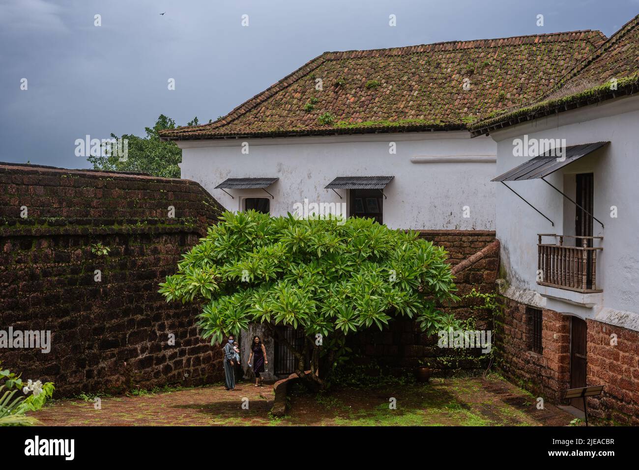Reis Magos Fort Goa India June 25 2022 Interiors of Reis Magos fort in ...