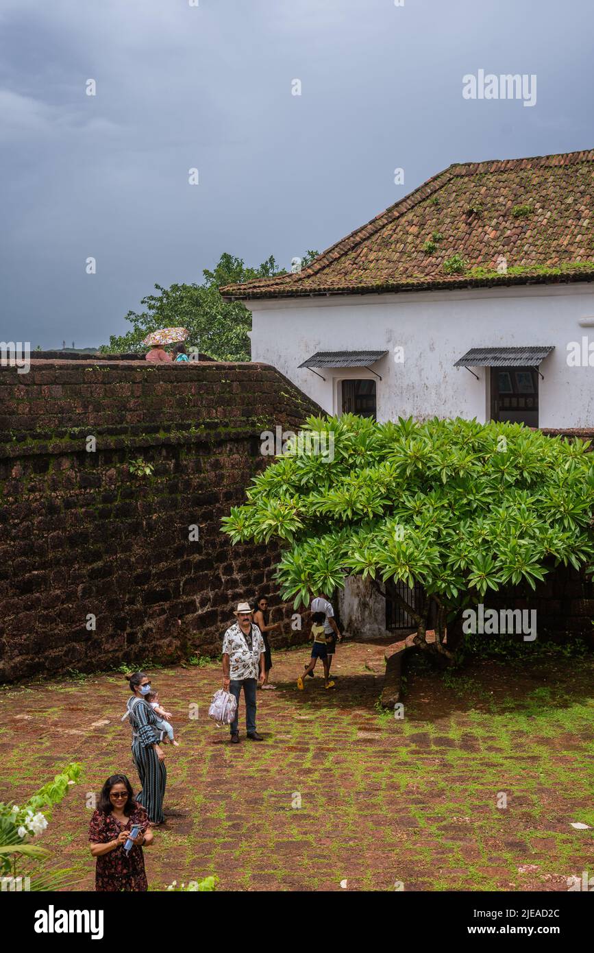 Reis Magos Fort Goa India June 25 2022 Interiors of Reis Magos fort in ...