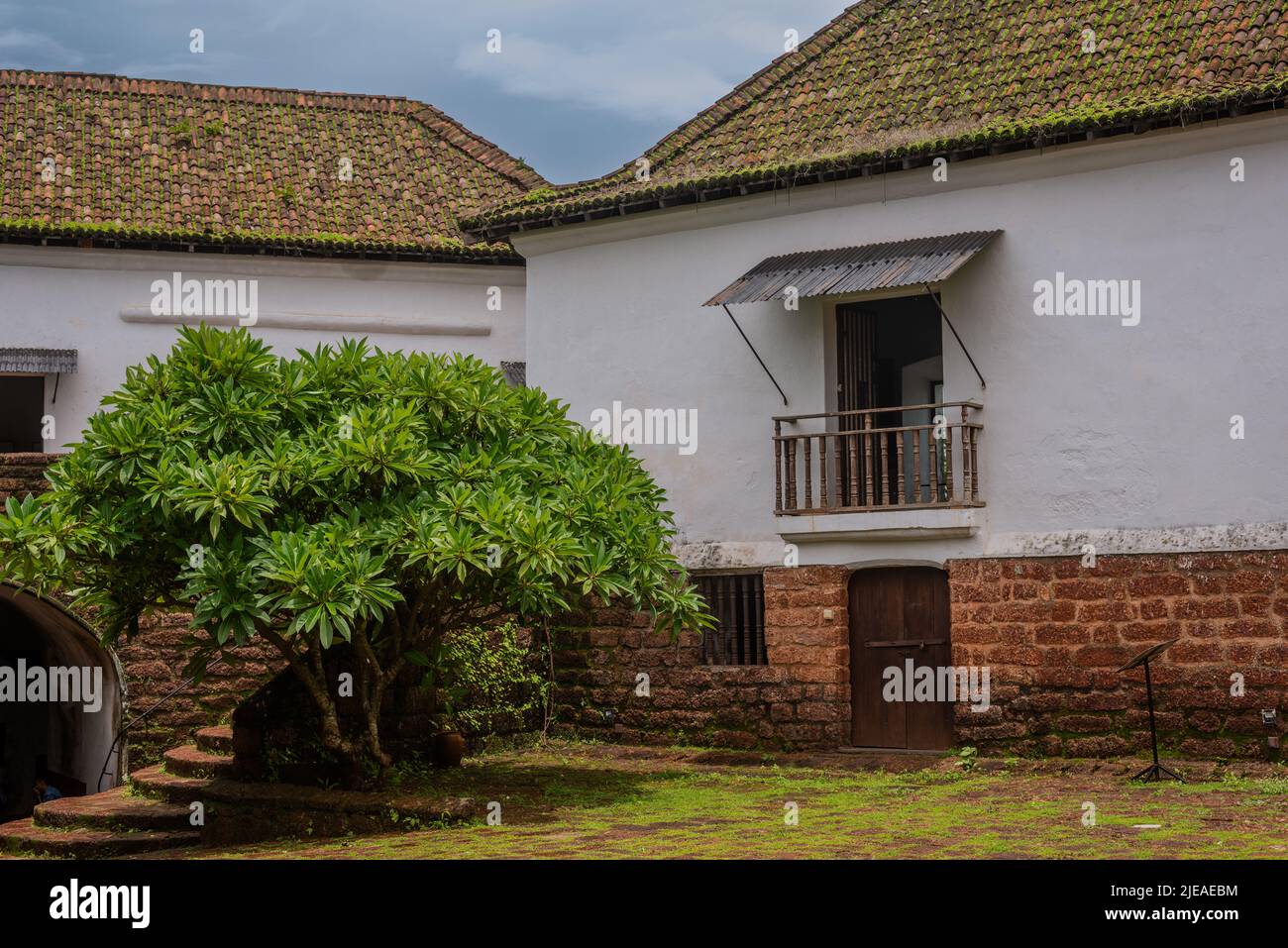 Reis Magos Fort Goa India June 25 2022 Interiors of Reis Magos fort in ...