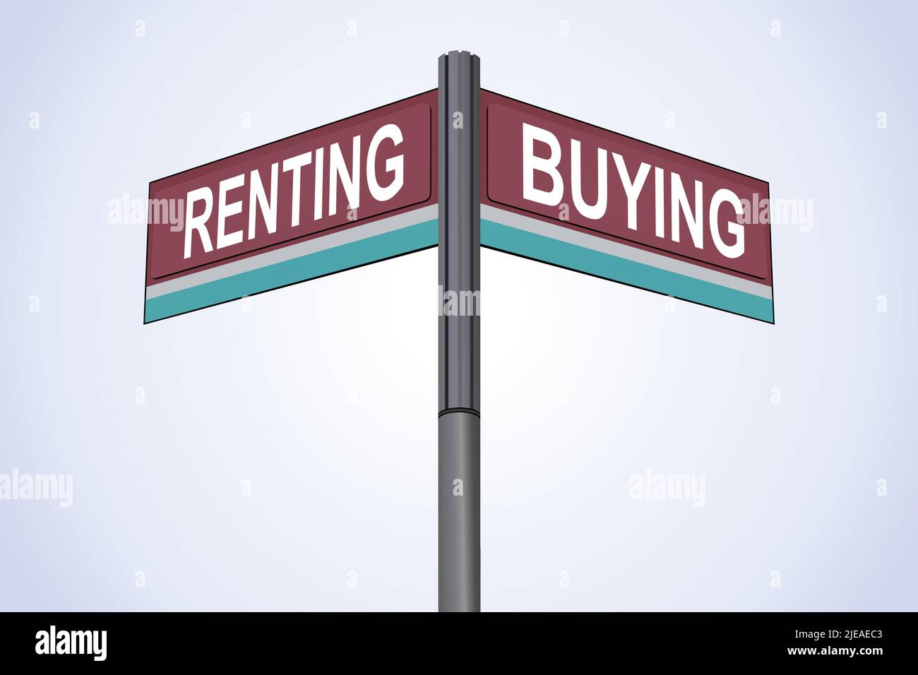 Buying or renting road sign hi-res stock photography and images - Alamy