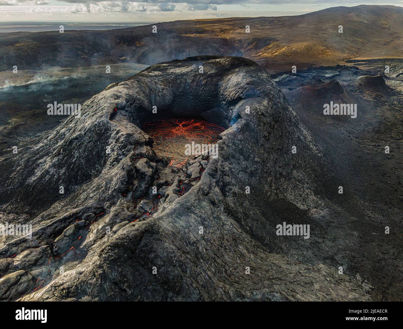 Volcanic Crater Lava