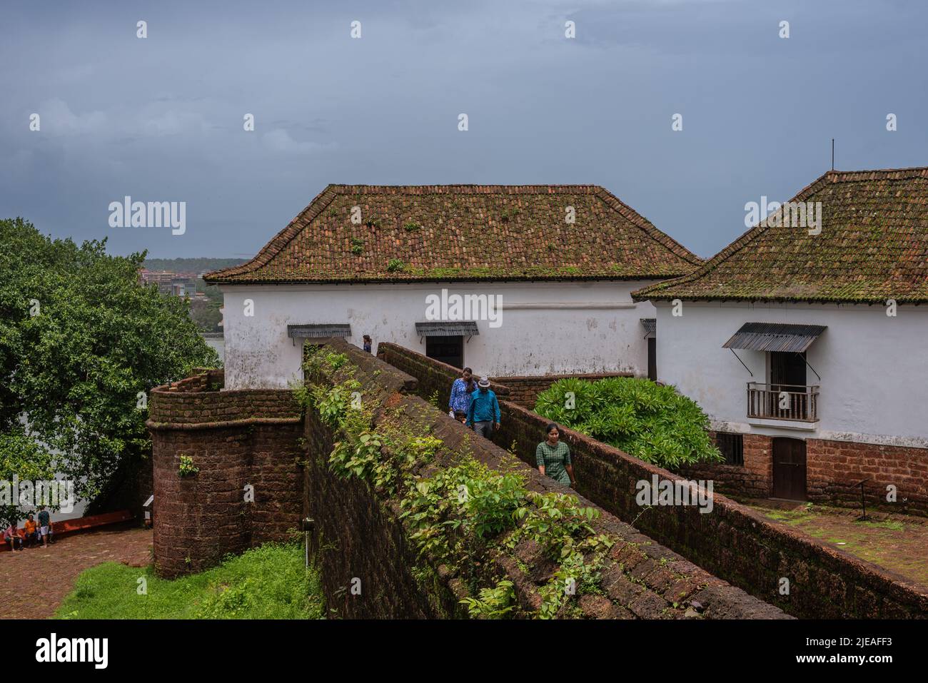 Reis Magos Fort Goa India June 25 2022 Interiors of Reis Magos fort in ...