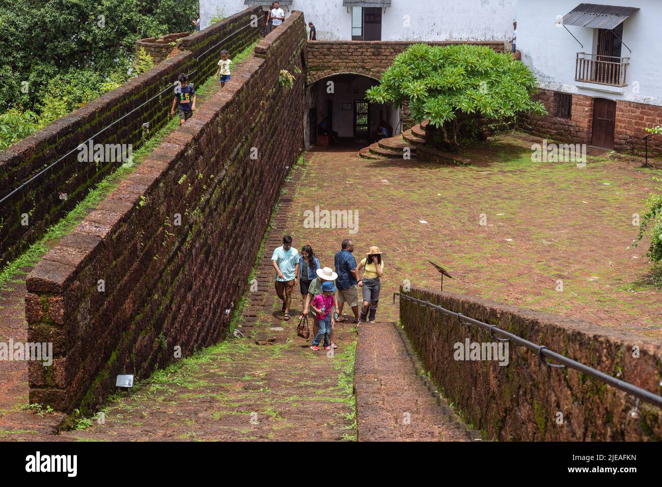 Reis Magos Fort Goa India June 25 2022 Interiors of Reis Magos fort in ...