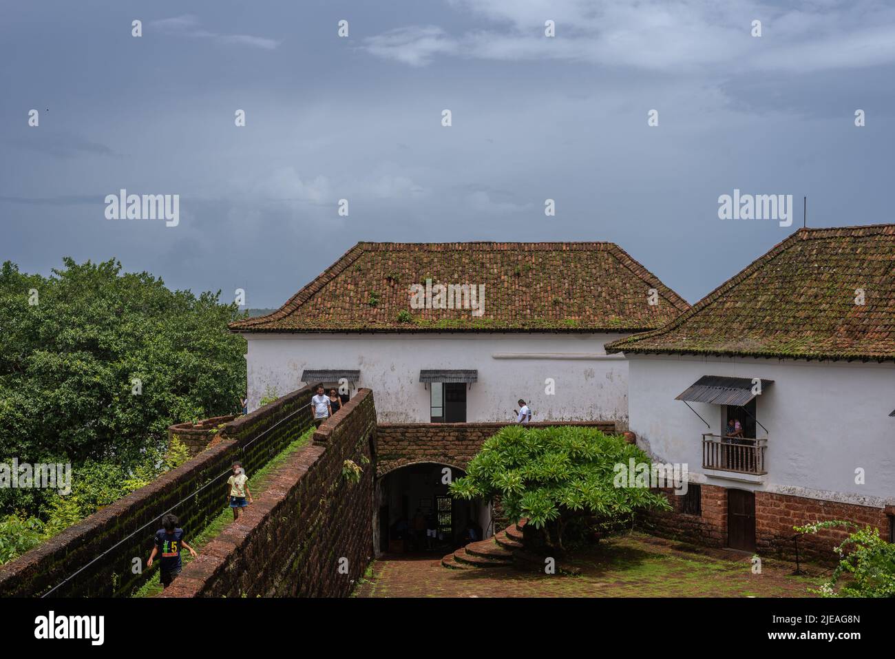 Reis Magos Fort Goa India June 25 2022 Interiors of Reis Magos fort in ...