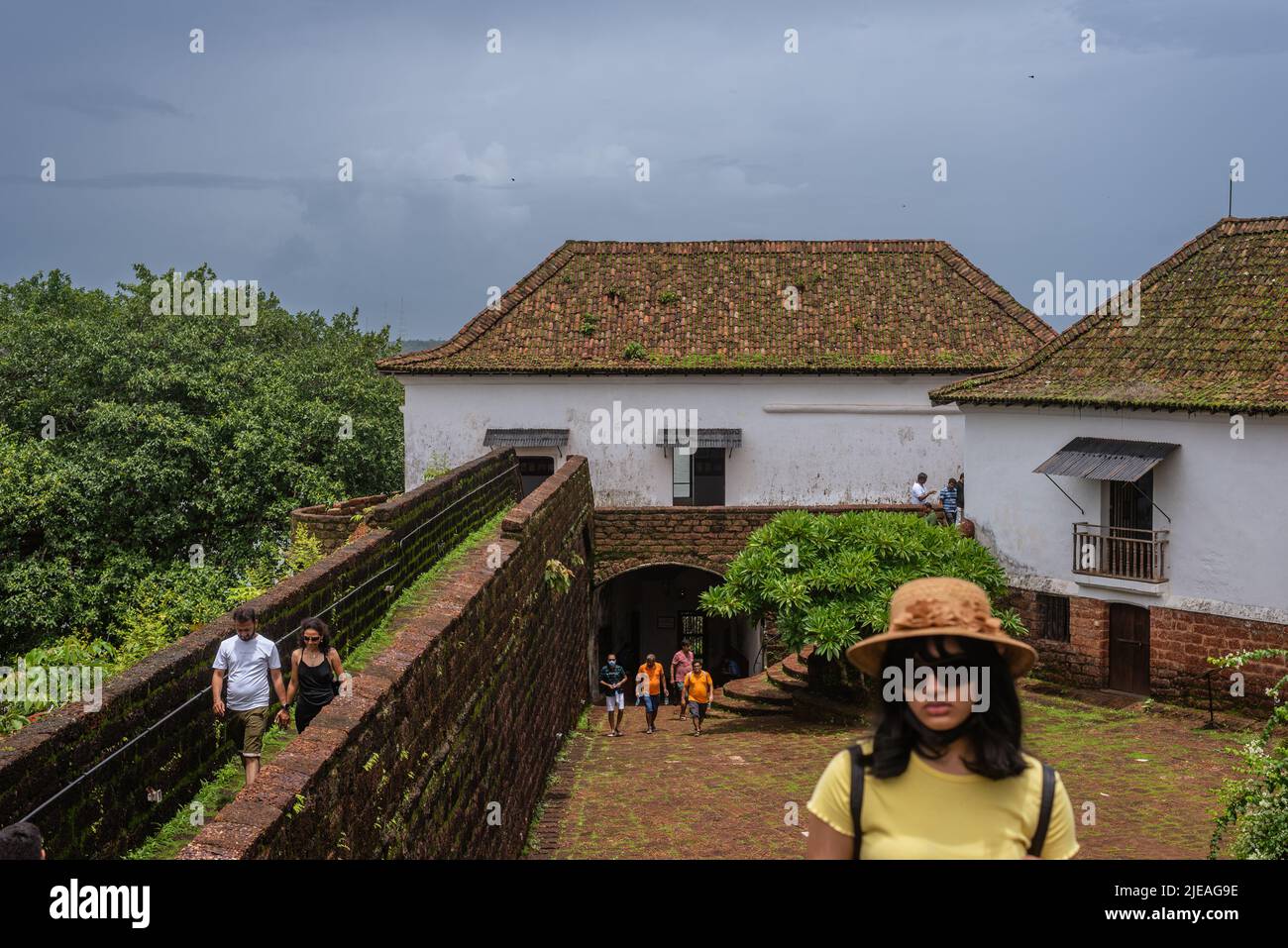 Reis Magos Fort Goa India June 25 2022 Interiors of Reis Magos fort in ...