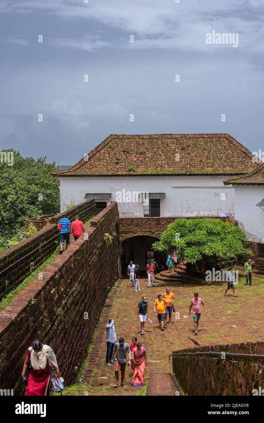 Reis Magos Fort Goa India June 25 2022 Interiors of Reis Magos fort in ...