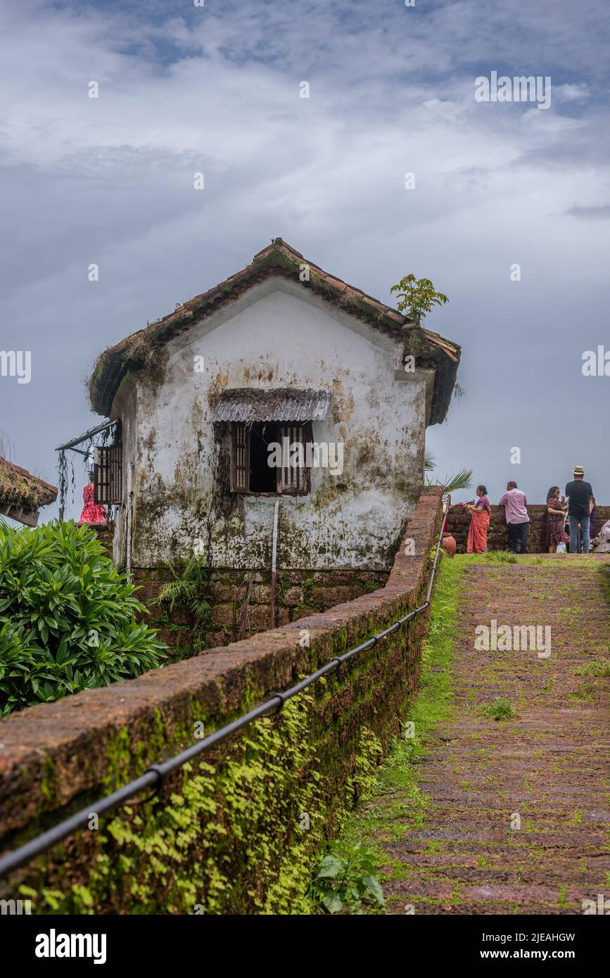 Interiors of a fort in Goa which shows the building architecture ...