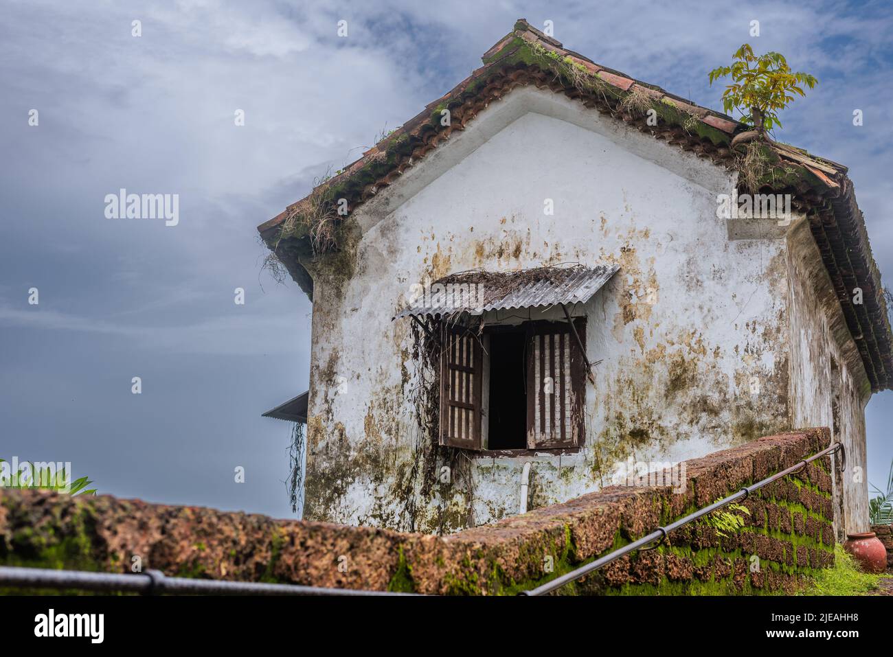 Interiors of a fort in Goa which shows the building architecture ...