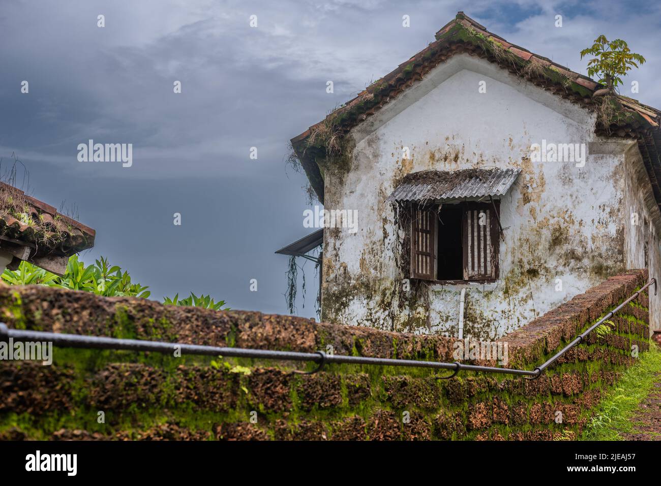 Interiors of a fort in Goa which shows the building architecture ...