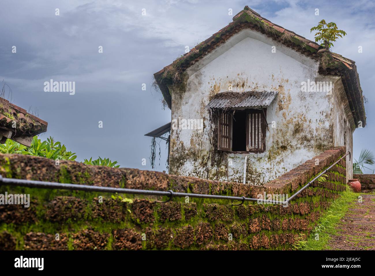 Interiors of a fort in Goa which shows the building architecture ...
