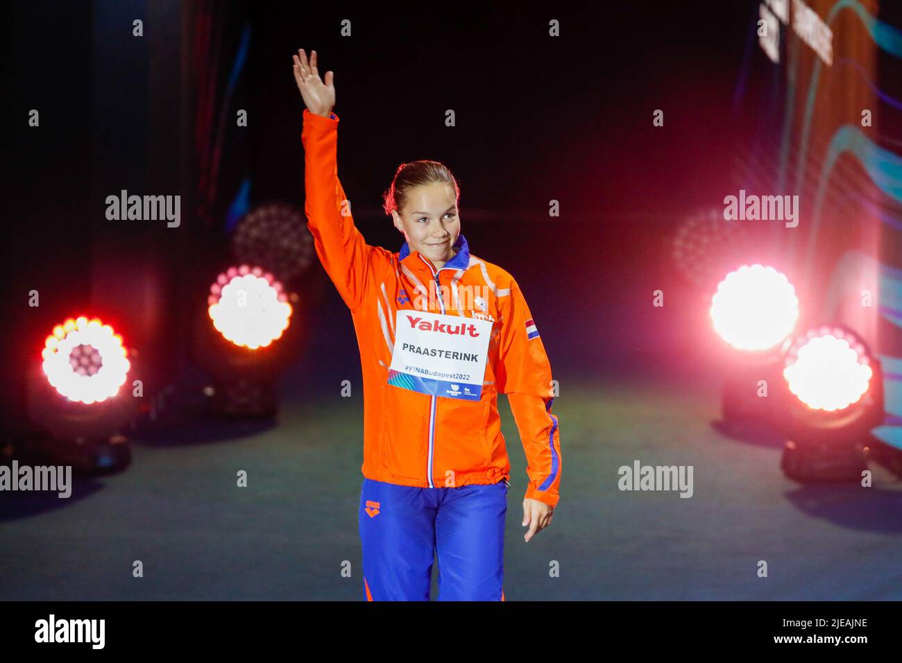 BUDAPEST, HUNGARY - JUNE 26: Guurtje Praasterink of the Netherlands ...
