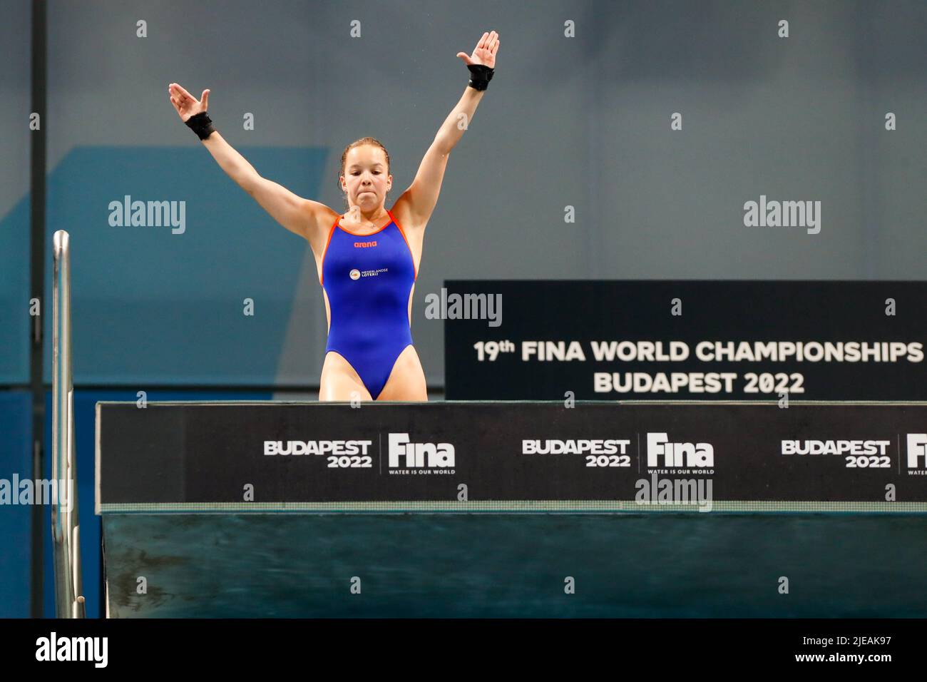 BUDAPEST, HUNGARY - JUNE 26: Guurtje Praasterink of the Netherlands ...