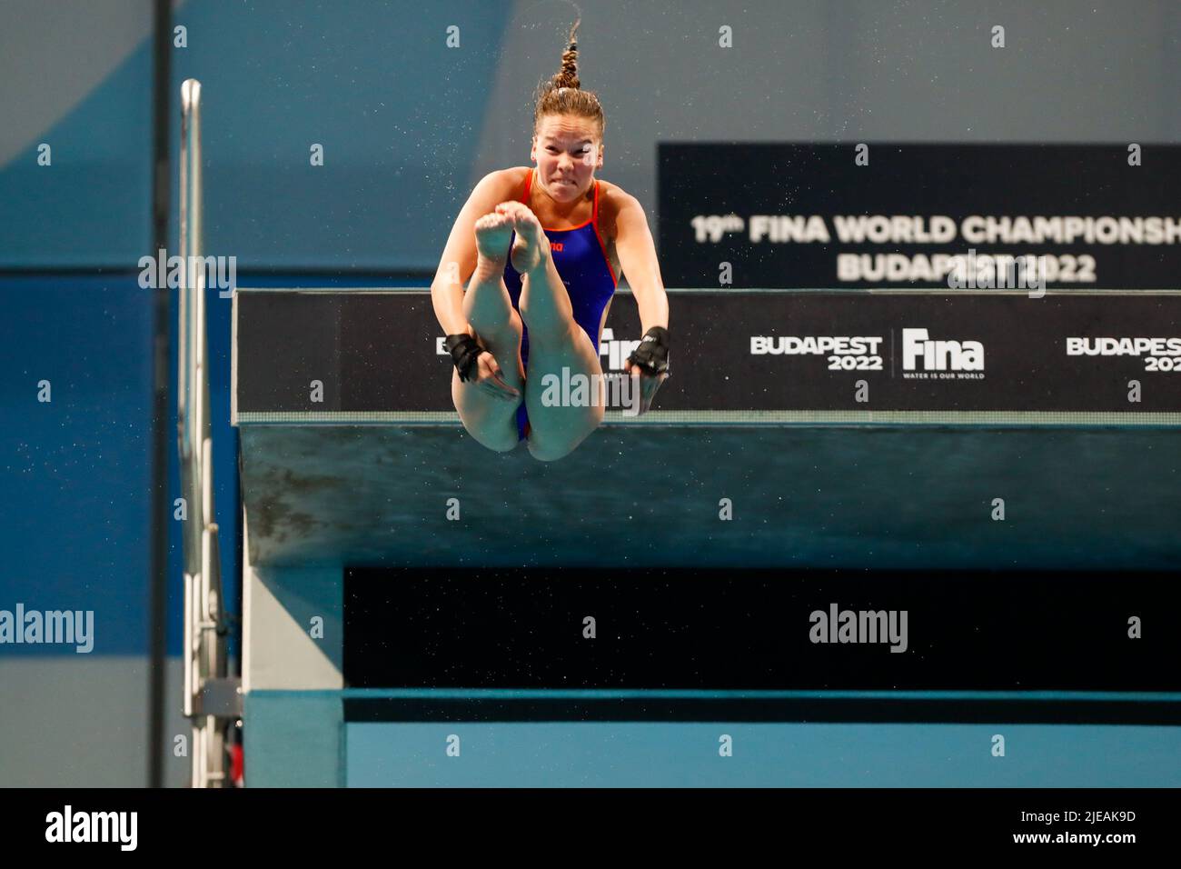 BUDAPEST, HUNGARY - JUNE 26: Guurtje Praasterink of the Netherlands ...