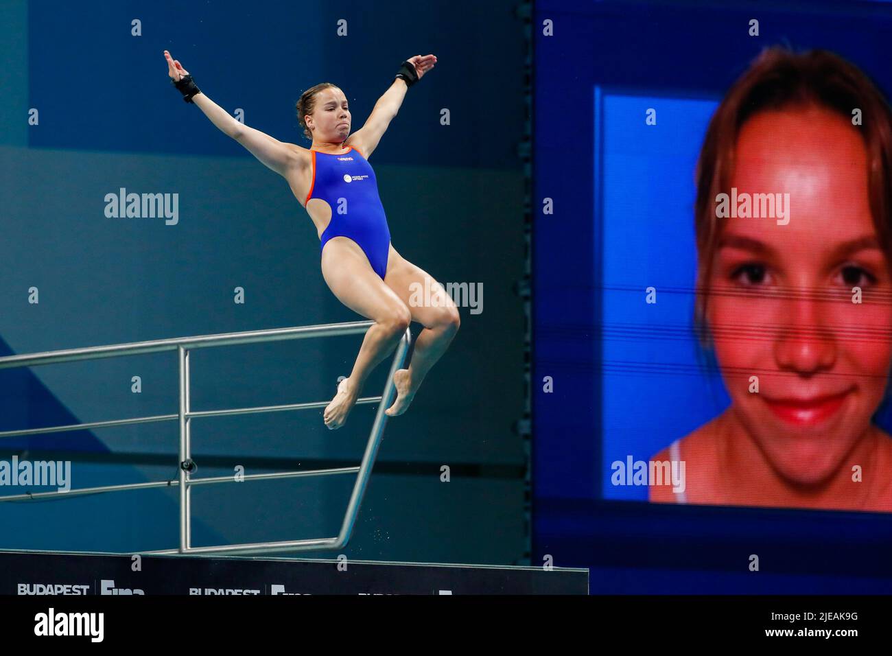 BUDAPEST, HUNGARY - JUNE 26: Guurtje Praasterink of the Netherlands ...