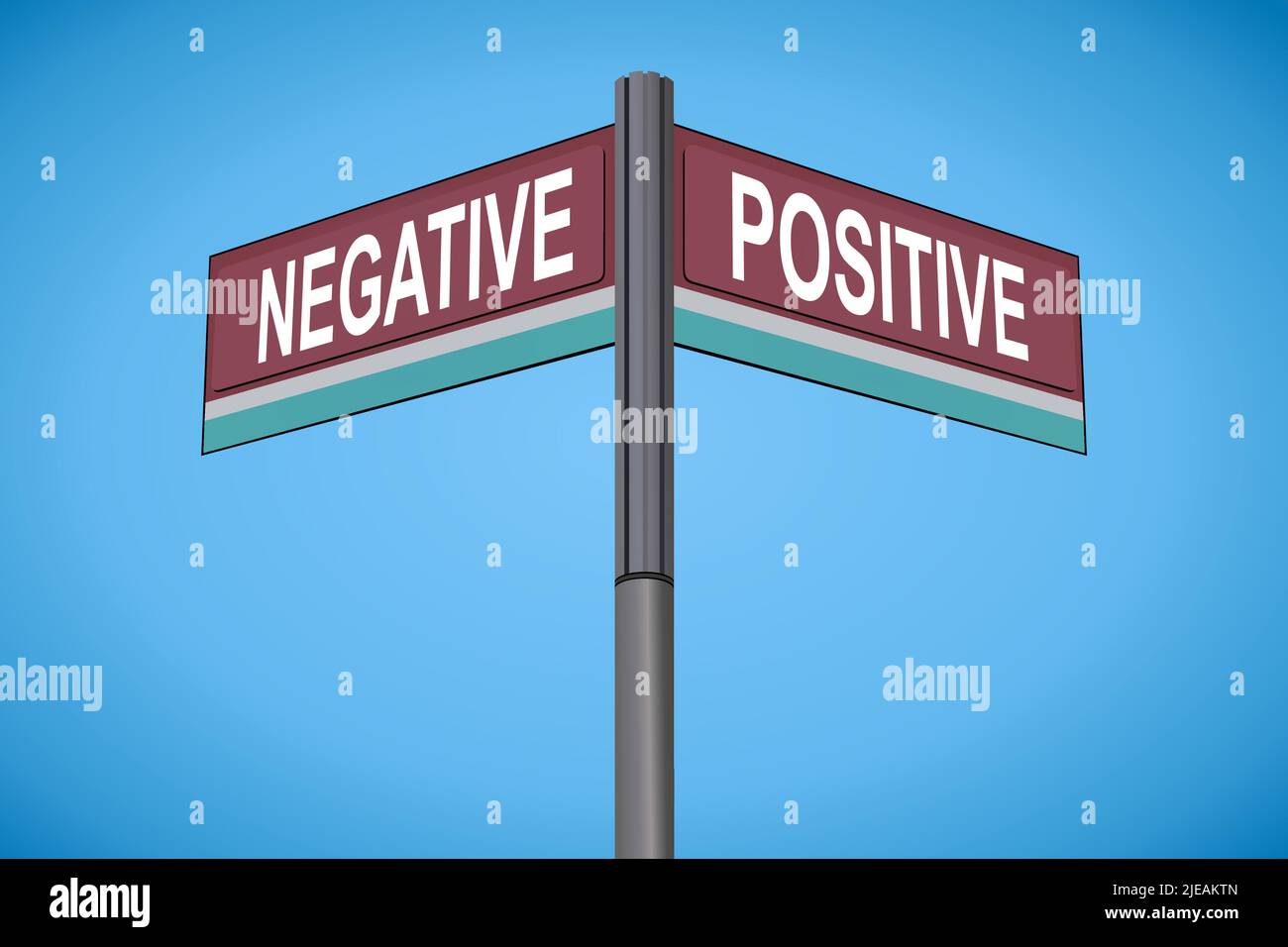 Life positive side concept Stock Vector Images - Alamy