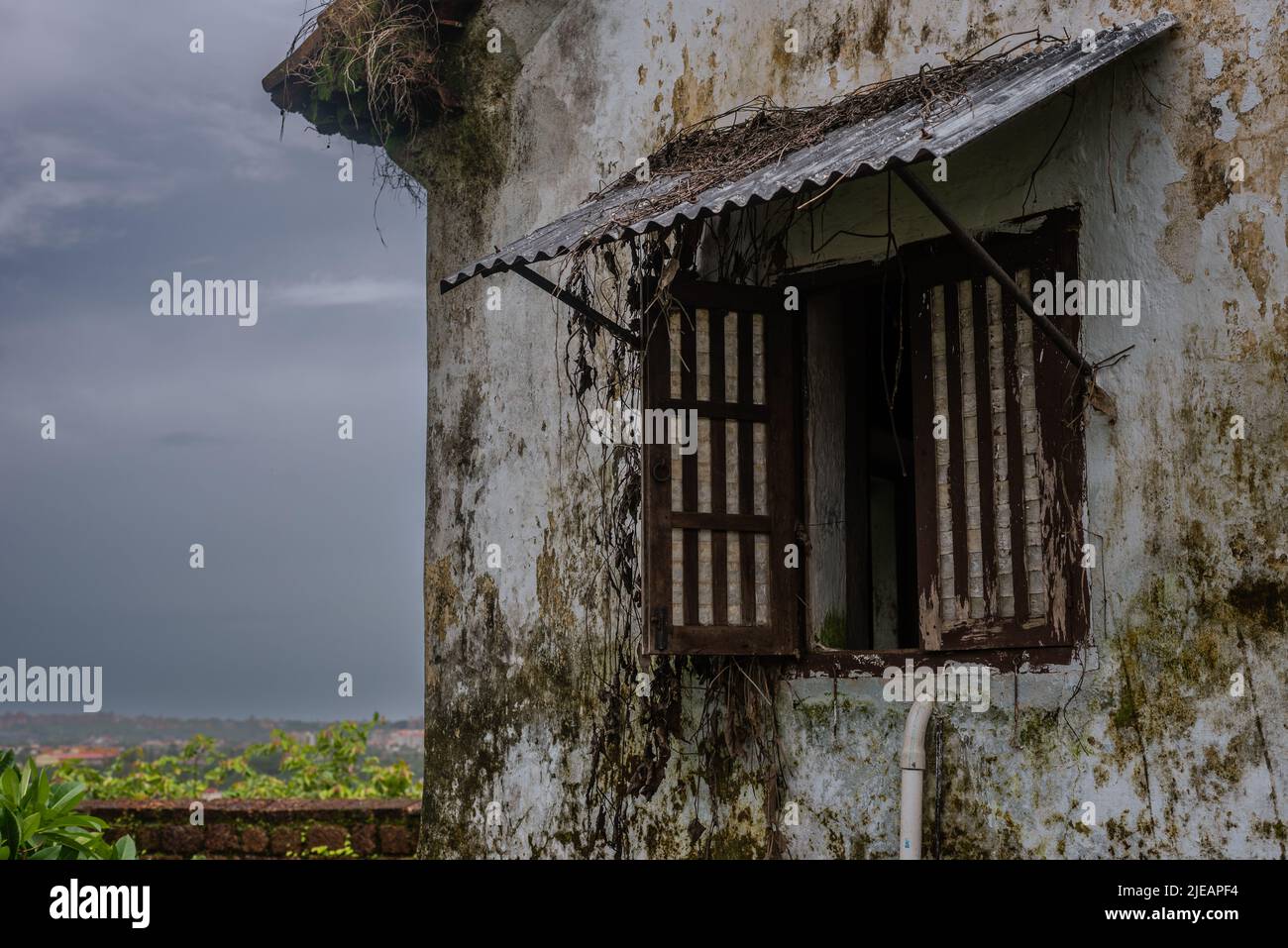 Interiors of a fort in Goa which shows the building architecture ...