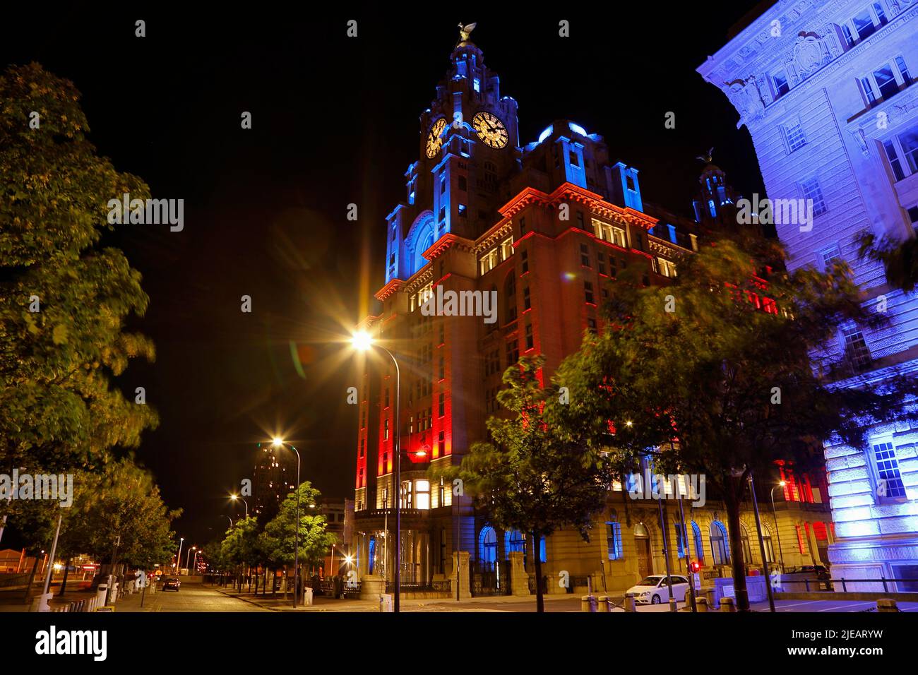 Liverpool at Night Stock Photo - Alamy